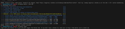 error failed to do request head dial tcp lookup registry 1 docker