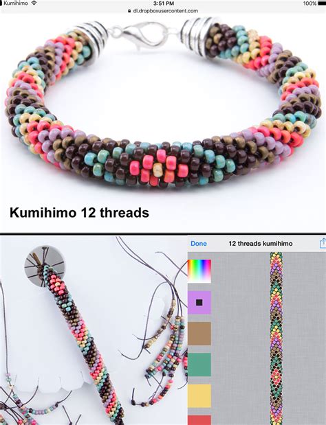 Kumihimo Patterns With Beads