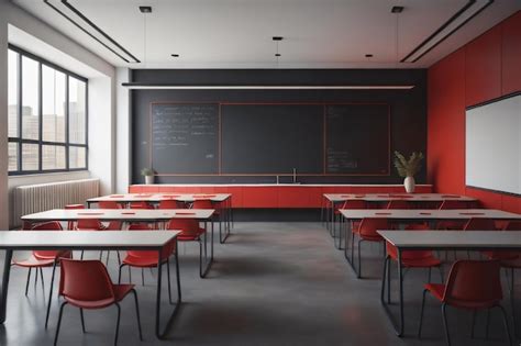 Premium Ai Image Knowledge Nexus Dynamic School Classroom Scene