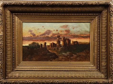 Unknown Cottage In The Country Framed 19th Century Antique Landscape