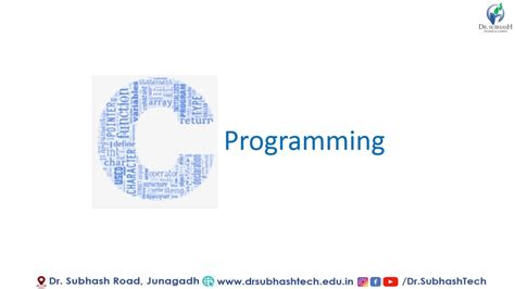C Programming Lecture 15 By S T Anandwani Youtube