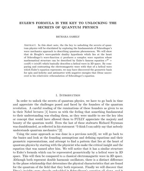 Pin By Jeffrey Rosbrugh On Math Quantum Physics Physics Math