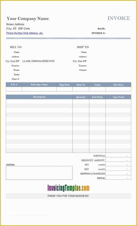 Access Invoice Database Template Free