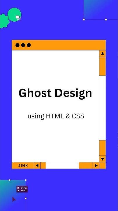 Ghost Design Using Html And Css Css New Trending Viral Coding Instagram Html