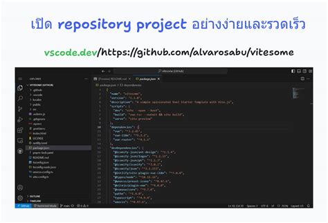 แชร์ความรู้ Webdev ⚡เราสามารถเปิด Repository Project ได้อย่างง่ายและ