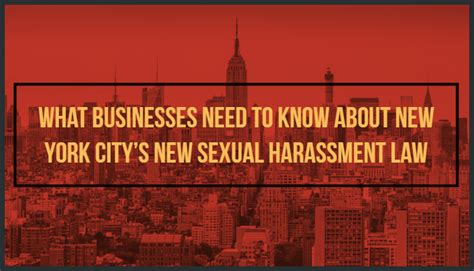 New York Citys New Sexual Harassment Law For Businesses ⋆ Usa Tax Prep