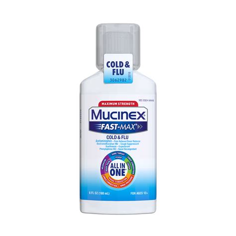 Maximum Strength Mucinex Fast Max Cold And Flu Liquid Mucinex Usa