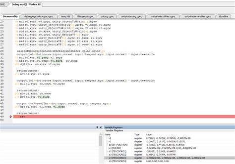 unity game engine renderdoc a small value in mesh output is an