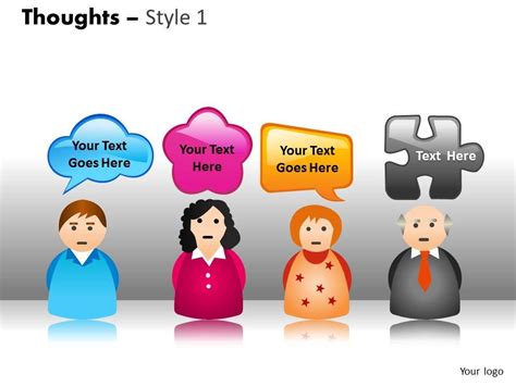Thoughts Style PPT PowerPoint Presentation Designs Slide PPT Graphics Presentation