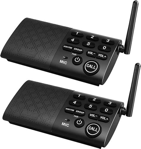 Hosmart Full Duplex Wireless Intercom System Two Way Communication For Home And
