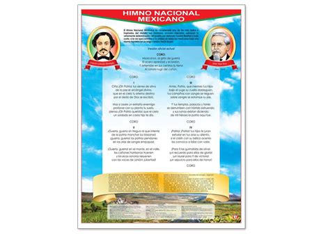 Póster Himno Nacional Mexicano Símbolos Patrios — Educatodo