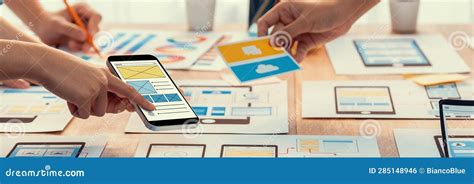 Creative Front End Developer Brainstorming Ui Design Scrutinize Stock