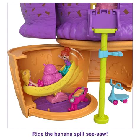 Polly Pocket Spin ‘n Surprise Ice Cream Compact Wearable Playset And Accessories Smyths Toys Uk