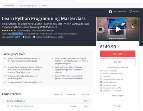 The Best Python Courses Online 2020 Code Thump
