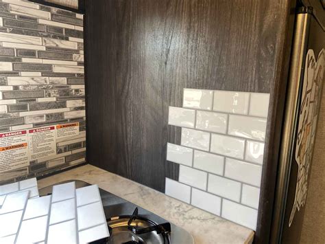 Installing A Tile Backsplash In An RV Easy Camper Updates