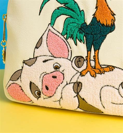 Loungefly Disney Moana Hei Hei And Pua Chenille Mini Backpack