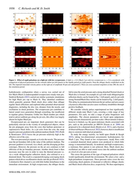 Simulations Of Pulsed Overpressure Jets Formation Of Bellows And
