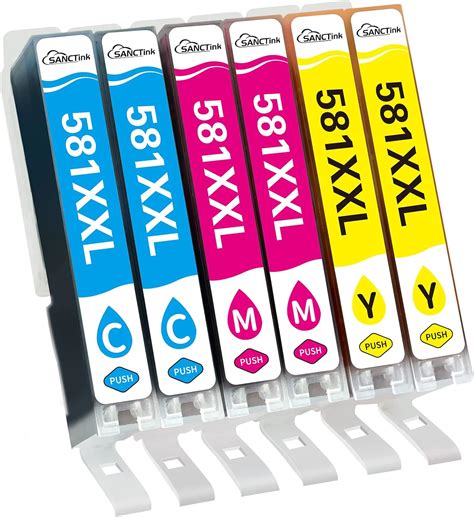 Sanctink Pgi 580xxl Cli 581xxl Cmy Cartucce Dinchiostro Compatibili
