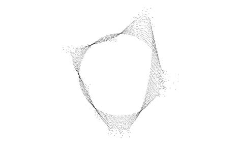 디졸브 효과가 있는 물결 모양의 점선 점액 붕괴 곡선 원 또는 링 노이즈 그레인이 있는 검은색 하프톤 질감 구체 둥근 그런지 입자 또는 얼룩 분산 도트 작업 벡터 3차원