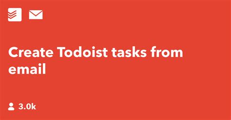 create todoist tasks from email ifttt