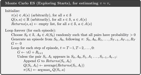 Reinforcement Learning Chapter 5 — Monte Carlo Methods Part 2 Monte Carlo Control By Numfor
