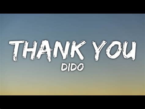 Dido Thank You