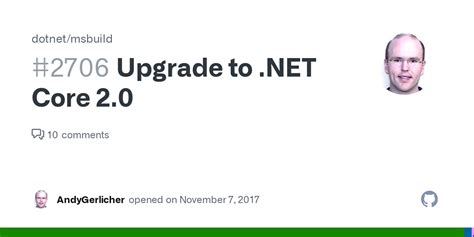 Upgrade To Net Core 20 · Issue 2706 · Dotnetmsbuild · Github