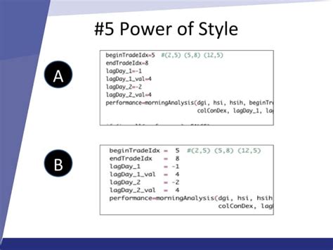 Code Readability In R Ppt