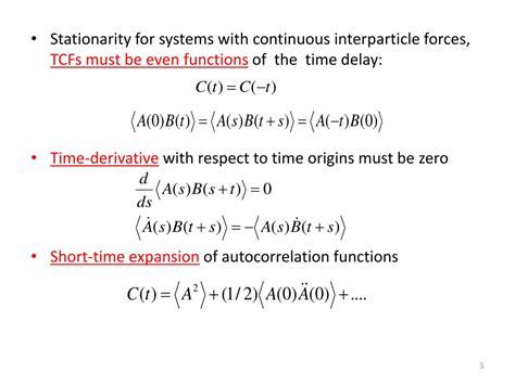 Ppt Time Correlation Functions Powerpoint Presentation Free Download Id 6361970