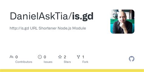 github danielasktia is gd is gd url shortener node js module