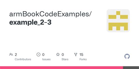 GitHub ArmBookCodeExamples Example