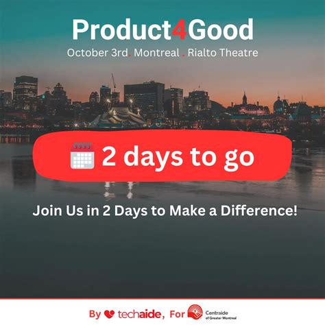 Techaide On Linkedin ⏳ Only 2 Days Left Until Product4good 2024 ⏳ The