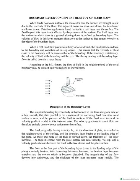 Boundary Layer Theory Fluid Mechanics Studocu
