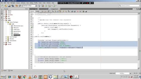 tutorial java netbeans indonesia part 13 tampilkan tanggal dan waktu