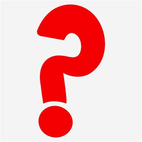 Premium Vector Red Question Mark