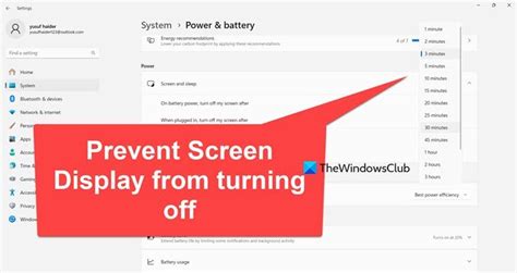 How To Prevent Screen Display From Turning Off In Windows 11 10