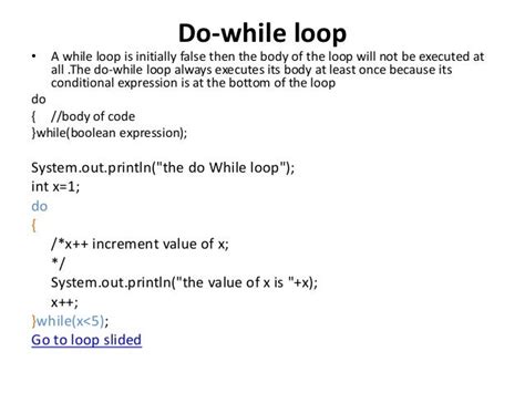Control Flow Statements In Java