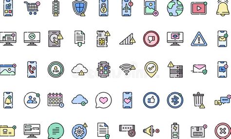 Notifications Icons Icons Simple Vector Icon Illustration Symbol