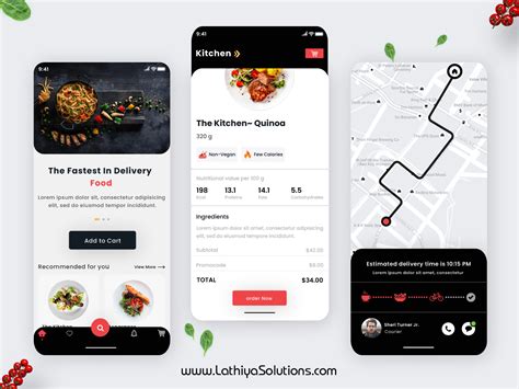 Food Delivery Application Design By Lathiya Solutions Behance