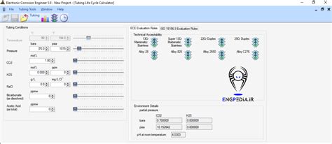 نرم افزار Electronic Corrosion Engineer Ece 59 2024 تحلیل خوردگی