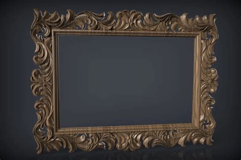 Cnc Stl Mirror Frame File 0138
