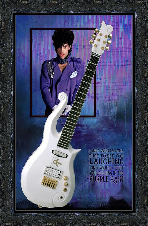 Prince Purple Rain With White Cloud Guitar Etsy Canada