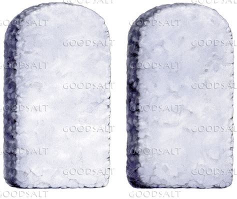 10 Commandments Tablets Blank