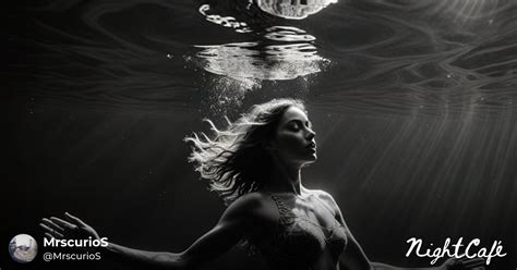 Ethereal Underwater Nude In High Contrast Black An Ai Art