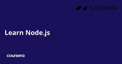 Learn Nodejs Coursera