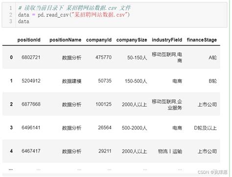 pandas数据加载与存储 pandas保存数据 csdn博客