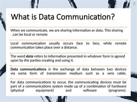 unit 1 introduction to data communication and computer networks pptx