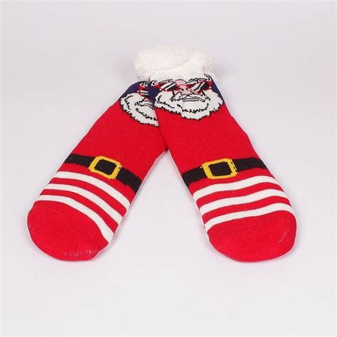 Коледни червени мъжки чорапи с Дядо Коледа