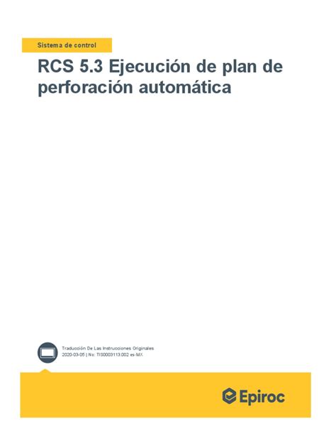 Tis0003113002 Es Rcs 53 Auto Drill Plan Execution Control System