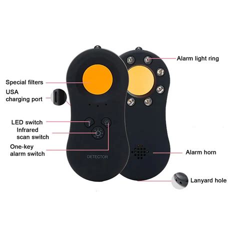 Led Hidden Camera Detectors Audio Bug Mini Spy Camera Gsm Finder Gps Signal Lens Rf Locator